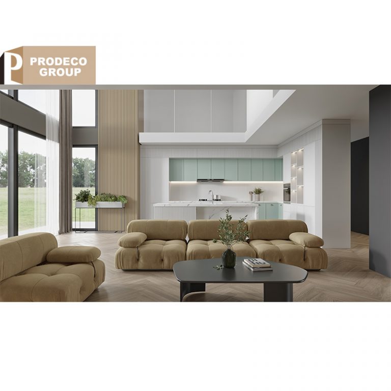 Contemporary Kitchen Cabinet Custom Handless Kitchen Cabinets