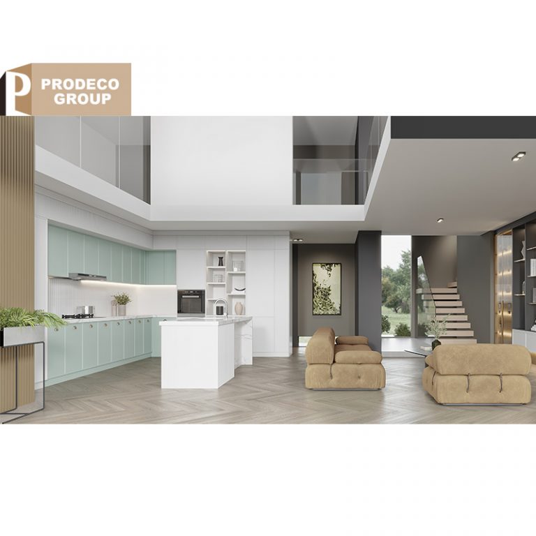 European Style Full Kitchen Cabinet Set Laminate Kitchen Cabinet